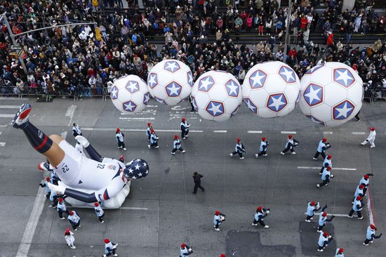 Striker Soccer Star Float Moves Down Editorial Stock Photo - Stock ...
