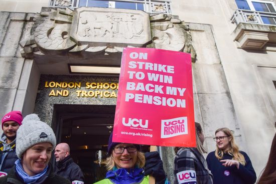 University College Union Ucu Member Holds Editorial Stock Photo - Stock ...