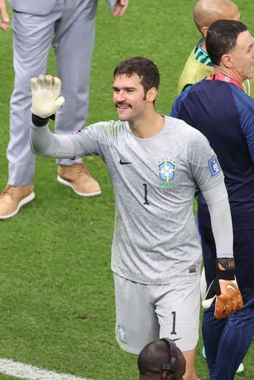 Alisson Brazil Gestures Following Fifa World Editorial Stock Photo ...