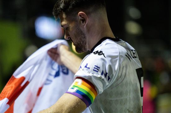 Jamie Willets Alvechurch Rainbow Captains Armband Editorial Stock Photo ...