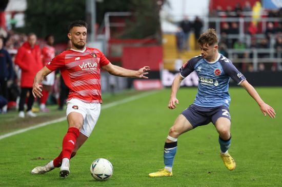 Luke Oneil Ebbsfleet United Under Pressure Editorial Stock Photo ...