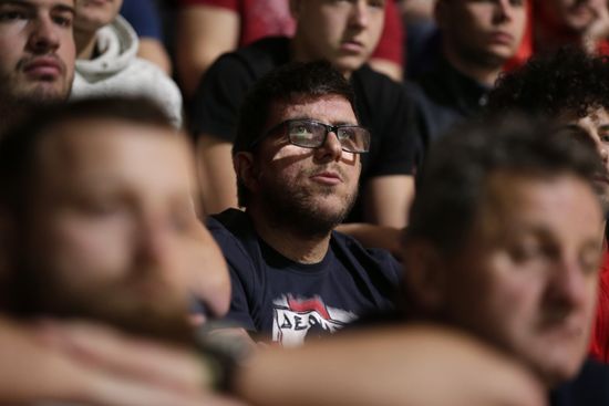 Serbian Fans Watch Fifa World Cup Editorial Stock Photo - Stock Image ...