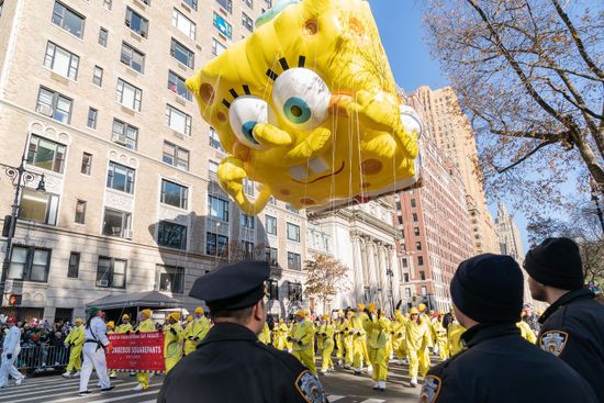 Spongebob Squarepants Gary Balloon Flown Police Editorial Stock Photo ...