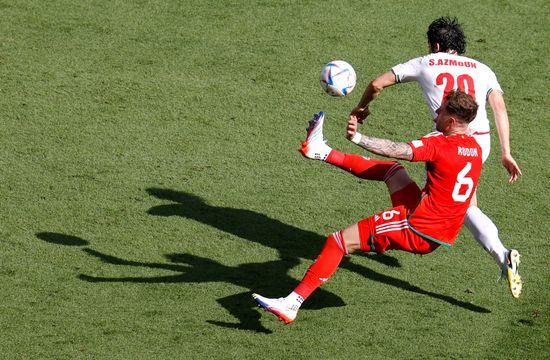 Joe Rodon L Wales Action Against Editorial Stock Photo - Stock Image ...