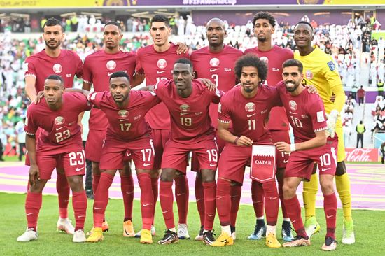 Starting Eleven Qatar Pose Team Picture Editorial Stock Photo - Stock ...