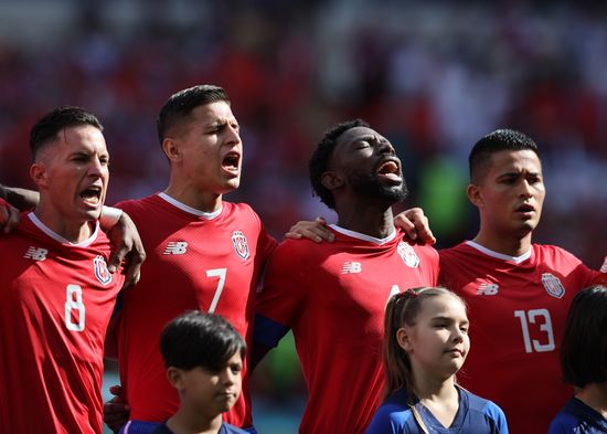 Costa Rica Singing Their National Anthem Editorial Stock Photo - Stock ...