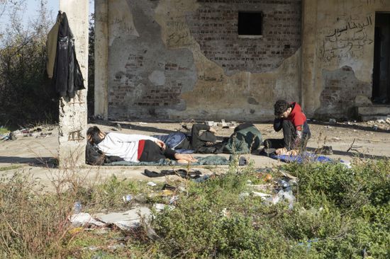 Asylum Seekers Balkan Route Refugee Path Editorial Stock Photo - Stock ...
