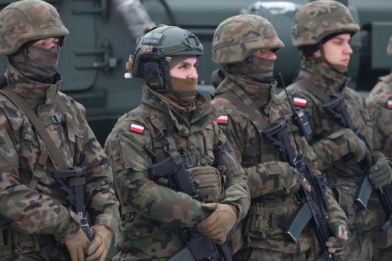 Polish Soldiers During Tumak22 Exercises Village Editorial Stock Photo ...