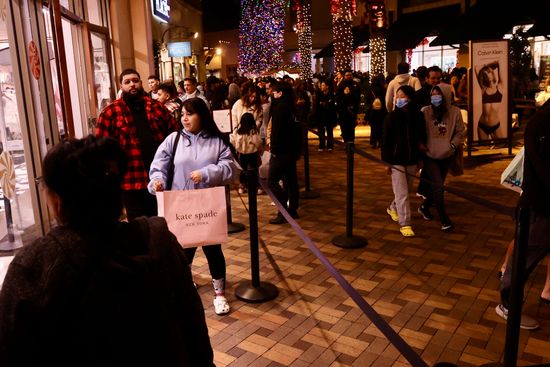 People Wait Line Outside Store During Editorial Stock Photo - Stock ...