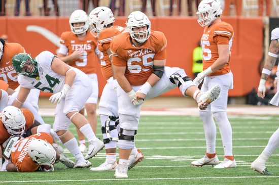 Texas Longhorns Offensive Lineman Jake Majors Editorial Stock Photo ...