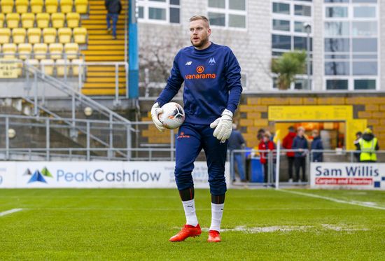 Mark Halstead Goalkeeper Torquay United During Editorial Stock Photo ...