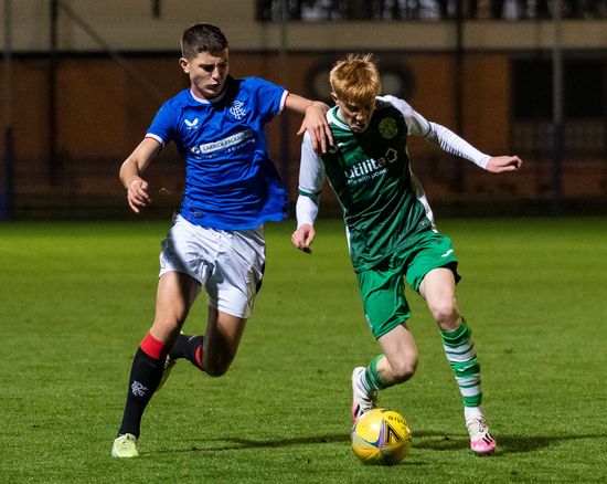 Rangers U18s Defender Zander Hutton Editorial Stock Photo - Stock Image ...
