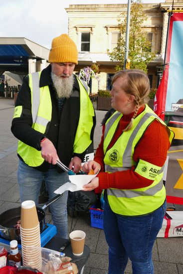 Aslef Members Official Picket Outside Station Editorial Stock Photo ...