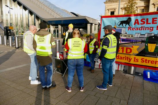 Aslef Members Official Picket Outside Station Editorial Stock Photo ...