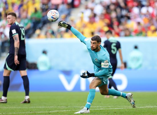 Mathew Ryan Goalkeeper Australia Throws Ball Editorial Stock Photo ...