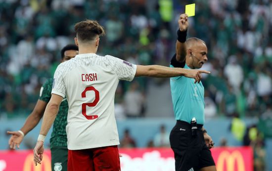 Matty Cashof Poland Gets Yellow Card Editorial Stock Photo - Stock ...