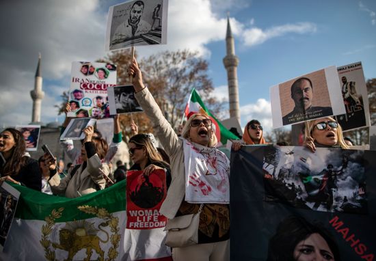 Protesters Take Part Freedom Rally Iranian Editorial Stock Photo ...