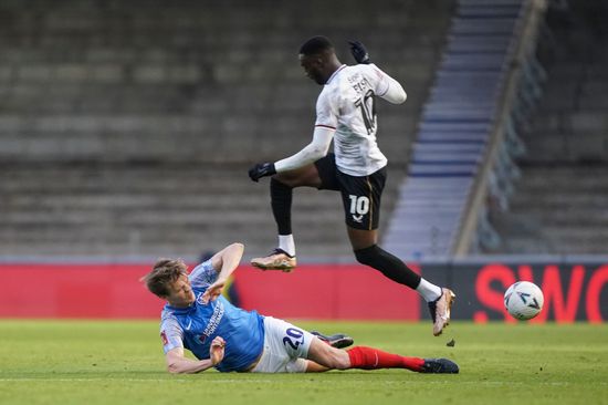 Portsmouth Defender Sean Raggett Sliding Tackle Editorial Stock Photo ...