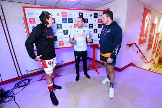 Justin Tipuric Wales Referee Matthew Carley Editorial Stock Photo ...