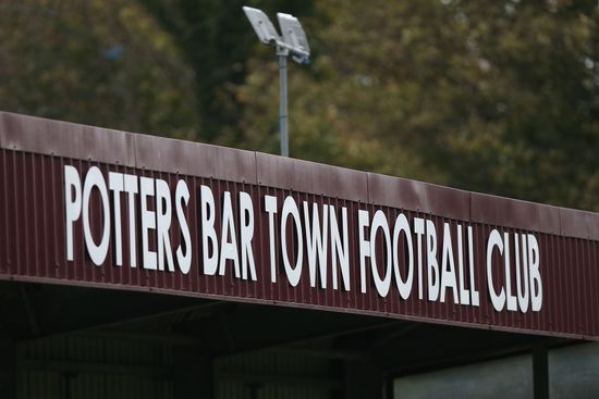 Potters Bar Town Fc Signage During Editorial Stock Photo - Stock Image ...