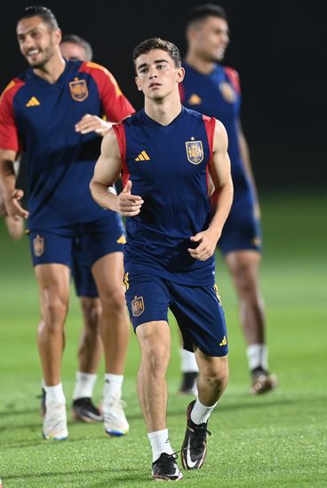 Gavi Spain During Training Session Spanish Editorial Stock Photo ...