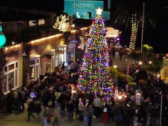 City Monterey Celebrates Start Christmas Holiday Editorial Stock Photo ...