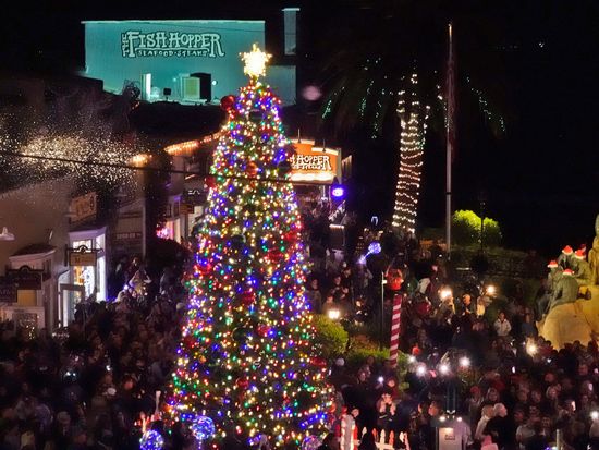 City Monterey Celebrates Start Christmas Holiday Editorial Stock Photo ...