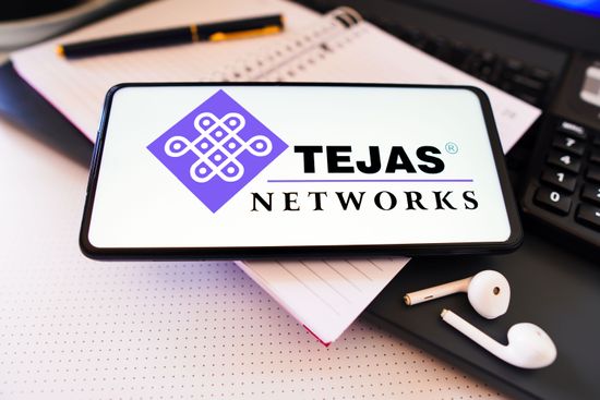 This Photo Illustration Tejas Networks Logo Editorial Stock Photo ...