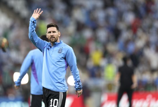 Lionel Messi Argentina Reacts Before Group Editorial Stock Photo ...