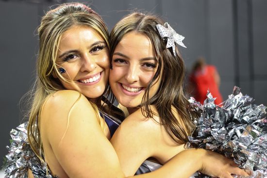 Two Nevada Wolf Pack Cheerleaders Pose Editorial Stock Photo - Stock ...