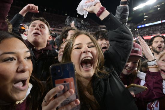 Texas Aggies Fans Cheering After Win Editorial Stock Photo - Stock ...