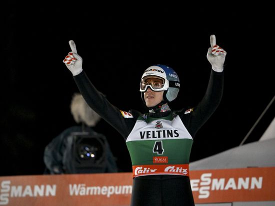 Mario Seidl Austria During Nordic Combined Editorial Stock Photo ...