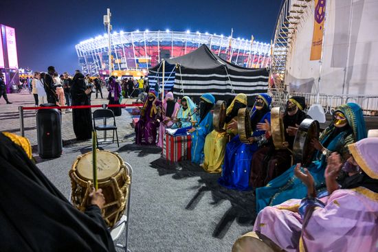 Qatari Women Play Traditional Music Prior Editorial Stock Photo - Stock ...