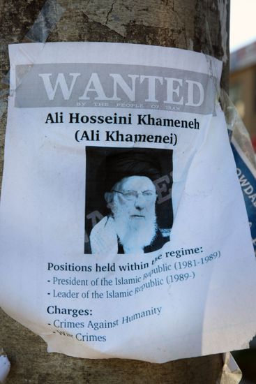 Wanted Poster Accusing Sayyid Ali Hosseini Editorial Stock Photo ...