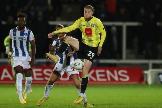 Luke Armstrong Harrogate Town Action During Editorial Stock Photo ...