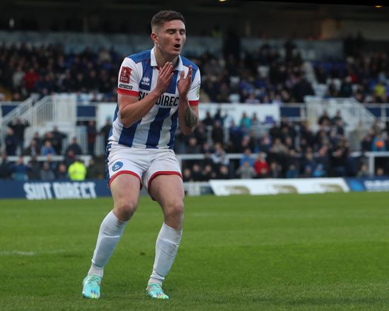 Jake Hastie Hartlepool United Reacts After Editorial Stock Photo ...