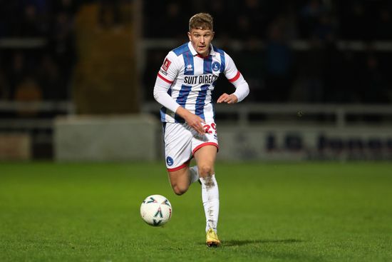 Hartlepool Uniteds Louis Stephenson During Fa Editorial Stock Photo ...