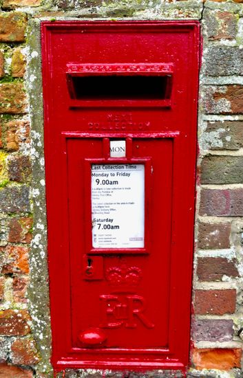 Royal Mail Collection Box Market Town Editorial Stock Photo - Stock ...