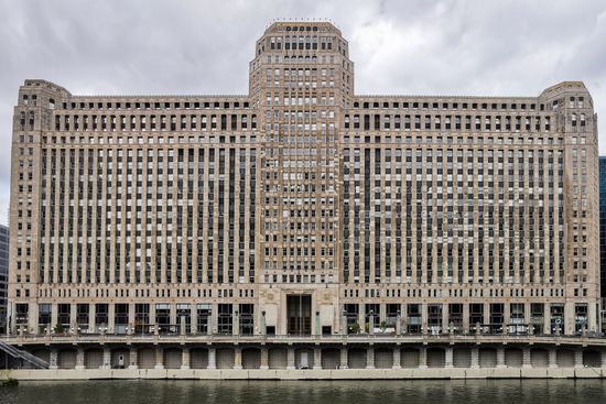 Merchandise Mart Building Downtown Chicago Illinois Editorial Stock ...