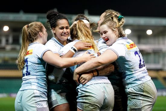 Izzy Mayhew Harlequins Celebrates Teammates After Editorial Stock Photo ...