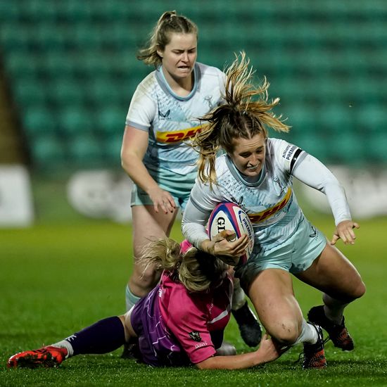 Izzy Mayhew Harlequins Tackled Editorial Stock Photo - Stock Image ...