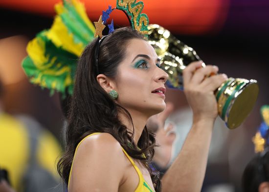 Brazil Fan Fancy Dress Stadium 974 Editorial Stock Photo - Stock Image ...