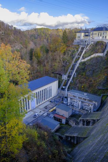 Bleiloch Dam Bleilochstausee Green Belt Thuringian Editorial Stock ...