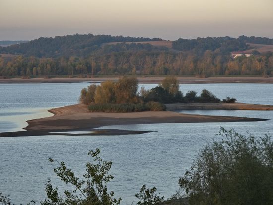 Island Zalew Paczkowski Inland Lake Powiat Editorial Stock Photo ...