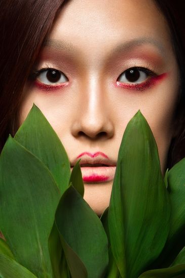 Beautiful Asian Girl Bright Makeup Art Editorial Stock Photo - Stock Image | Shutterstock