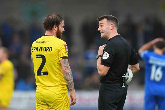 John Brayford Burton Albion Talks Referee Editorial Stock Photo - Stock Image | Shutterstock