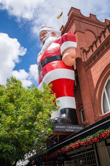 16 Metre Giant Jolly Father Christmas Editorial Stock Photo - Stock ...