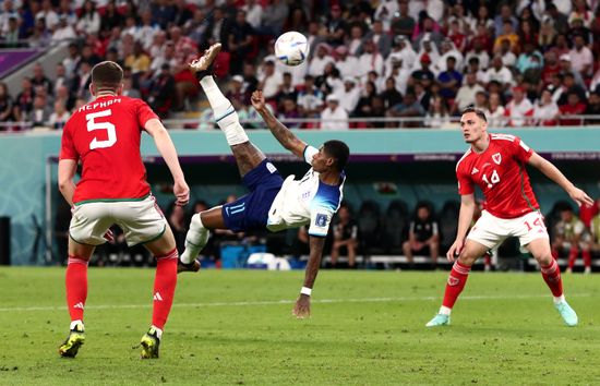 Marcus Rashford England Attempts Overhead Kick Editorial Stock Photo ...