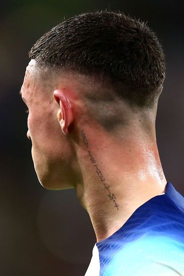 Tattoo Phil Foden England Editorial Stock Photo - Stock Image ...