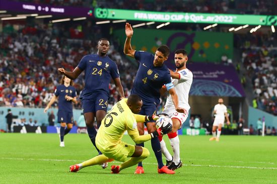 Goalkeeper Steve Mandanda France Makes Save Editorial Stock Photo ...